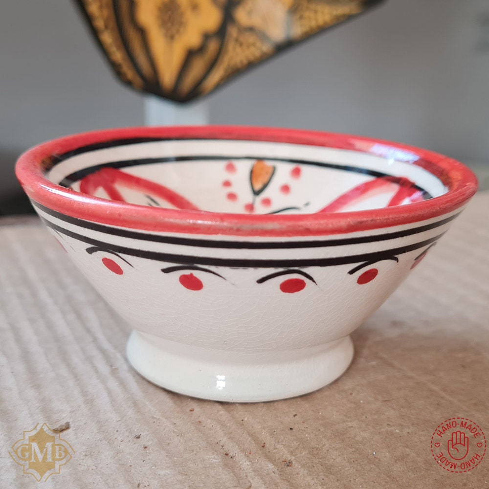 Moroccan Fassia Ceramic Serving Bowl Hand Crafted - Set of 4 Bowls - Etsy