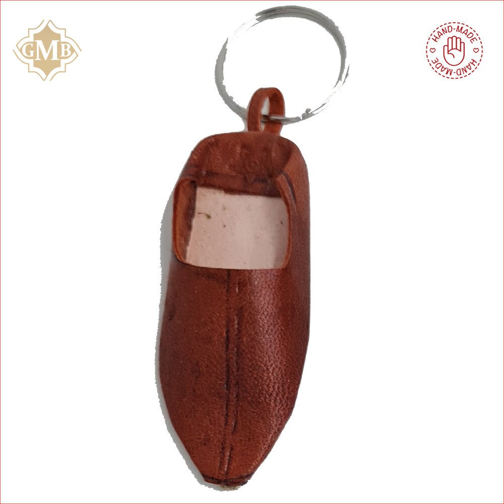 Moroccan Keychain Original Slippers Babouche Style - Handmade Leather ...