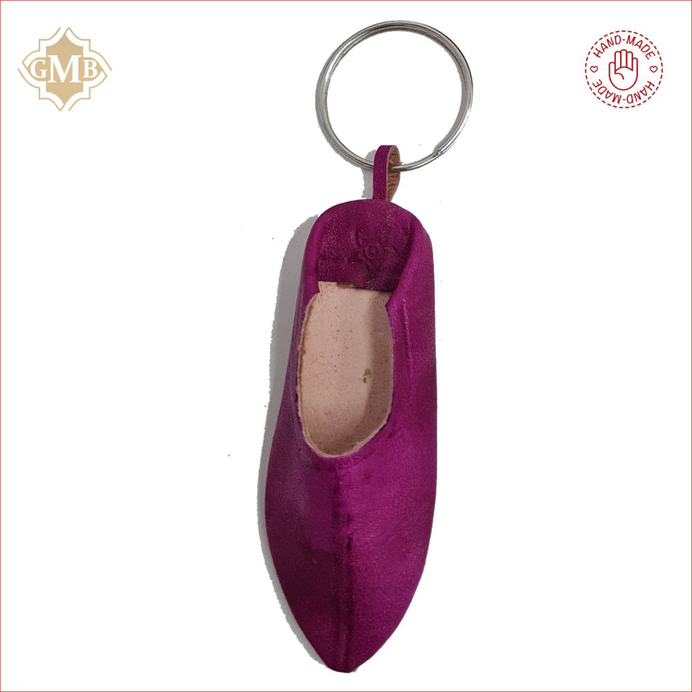 Moroccan Keychain Original Slippers Babouche Style - Handmade Leather ...