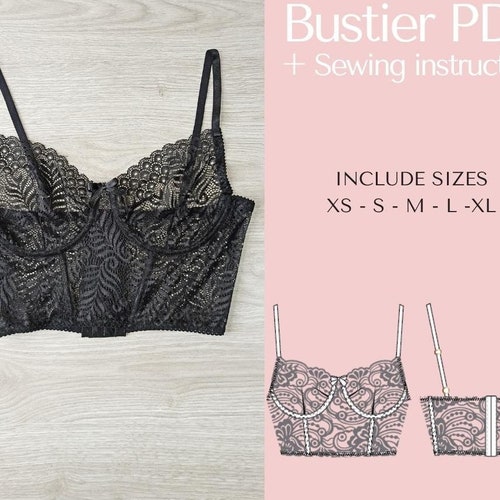 Bustier PDF Pattern Includes Sizes From XS to XL - Etsy