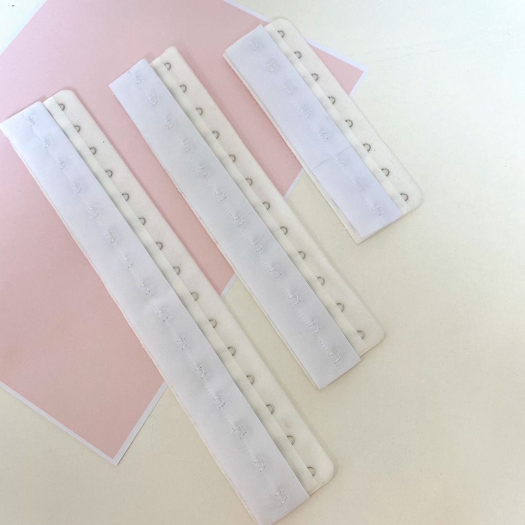 White Hook and Eye Corset Closures. 3 Sizes Available. to Close the ...