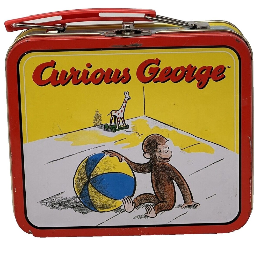 Vintage Y2K 2000 Curious George Tin Keepsake Small Lunch Box - Etsy