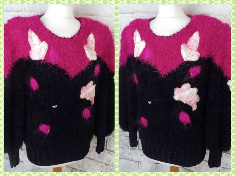 Pink Trees Sweater - Etsy UK