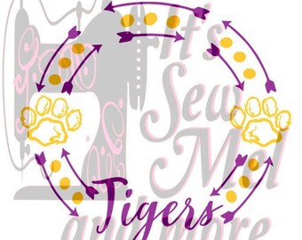 Tiger Monogram Frame SVG - Etsy