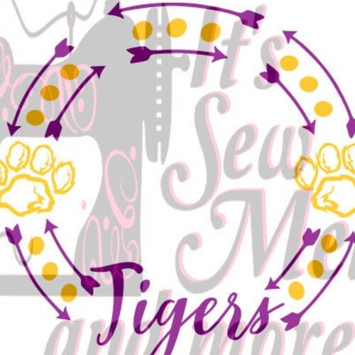 Tiger Monogram Frame SVG - Etsy