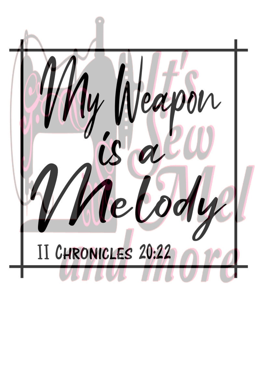 My Weapon is a Melody SVG - Etsy