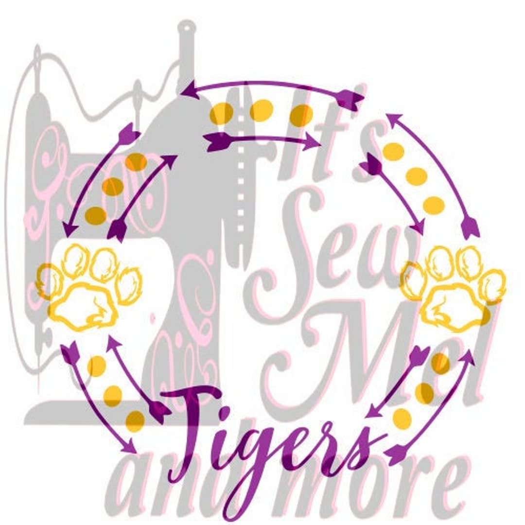 Tiger Monogram Frame SVG - Etsy