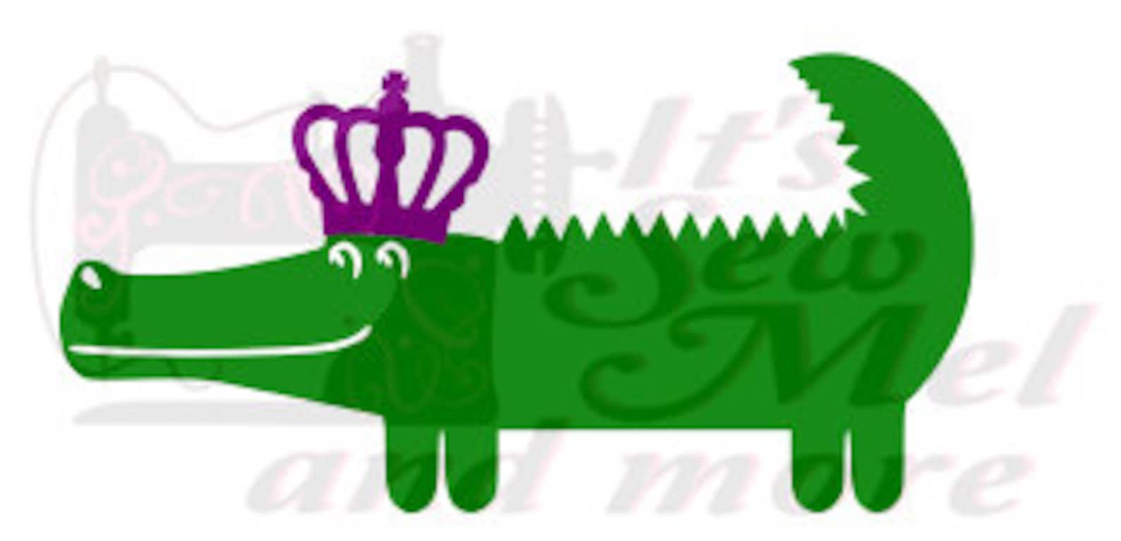 Mardi Gras Alligator SVG - Etsy