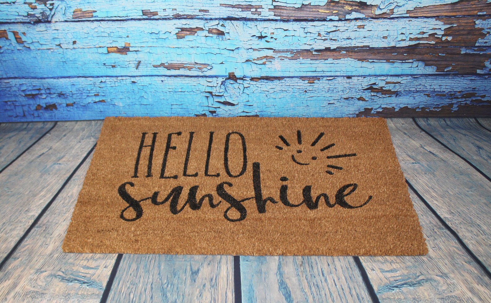 Hello Sunshine Welcome Mat 18'x30' Welcome Mat | Etsy