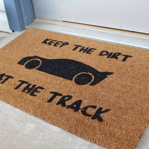 Keep the Dirt at the Track Doormat Racing Welcome Mat Race - Etsy