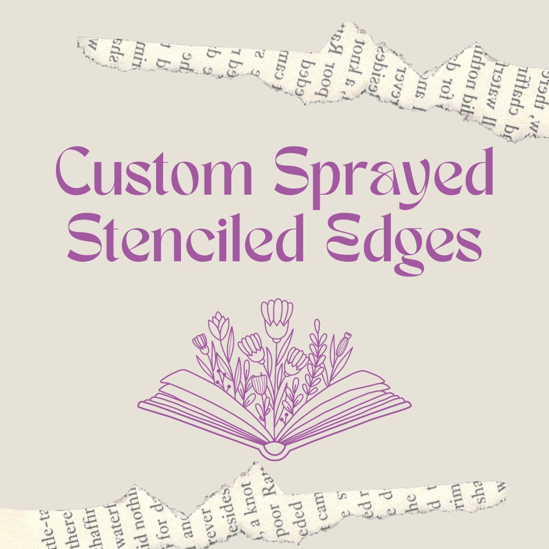 Custom Designed Sprayed Stenciled Edges - Etsy