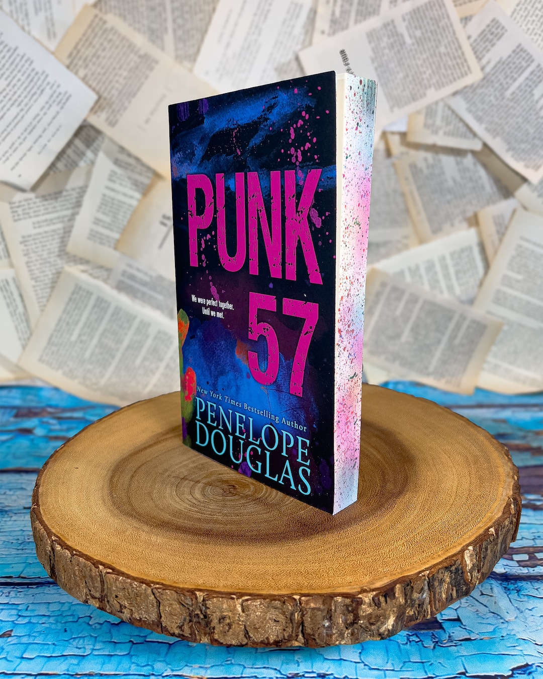 Punk 57 by Penelope Douglas With Custom Stenciled & Sprayed Edges - Etsy