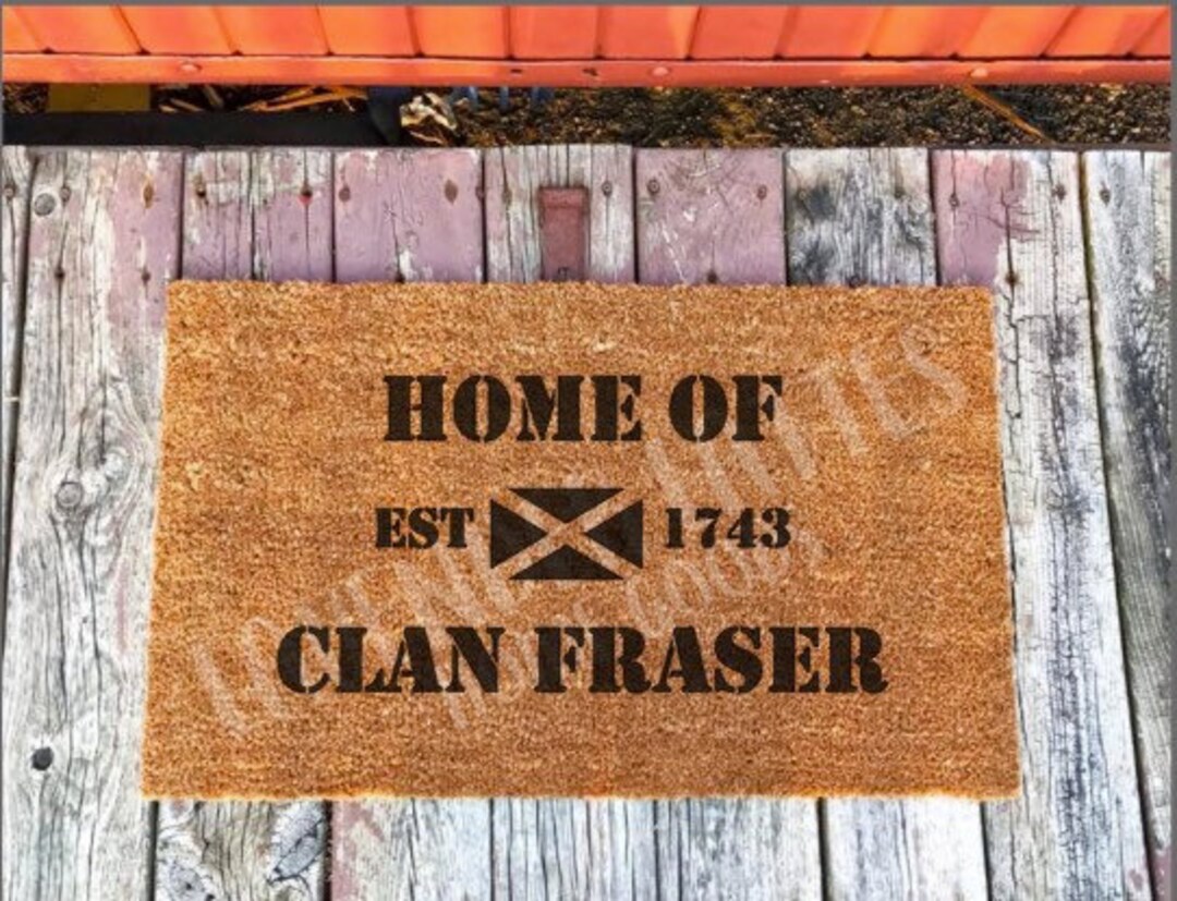 Home of Clan Fraser Doormat Scottish Welcome Mat Gaelic - Etsy