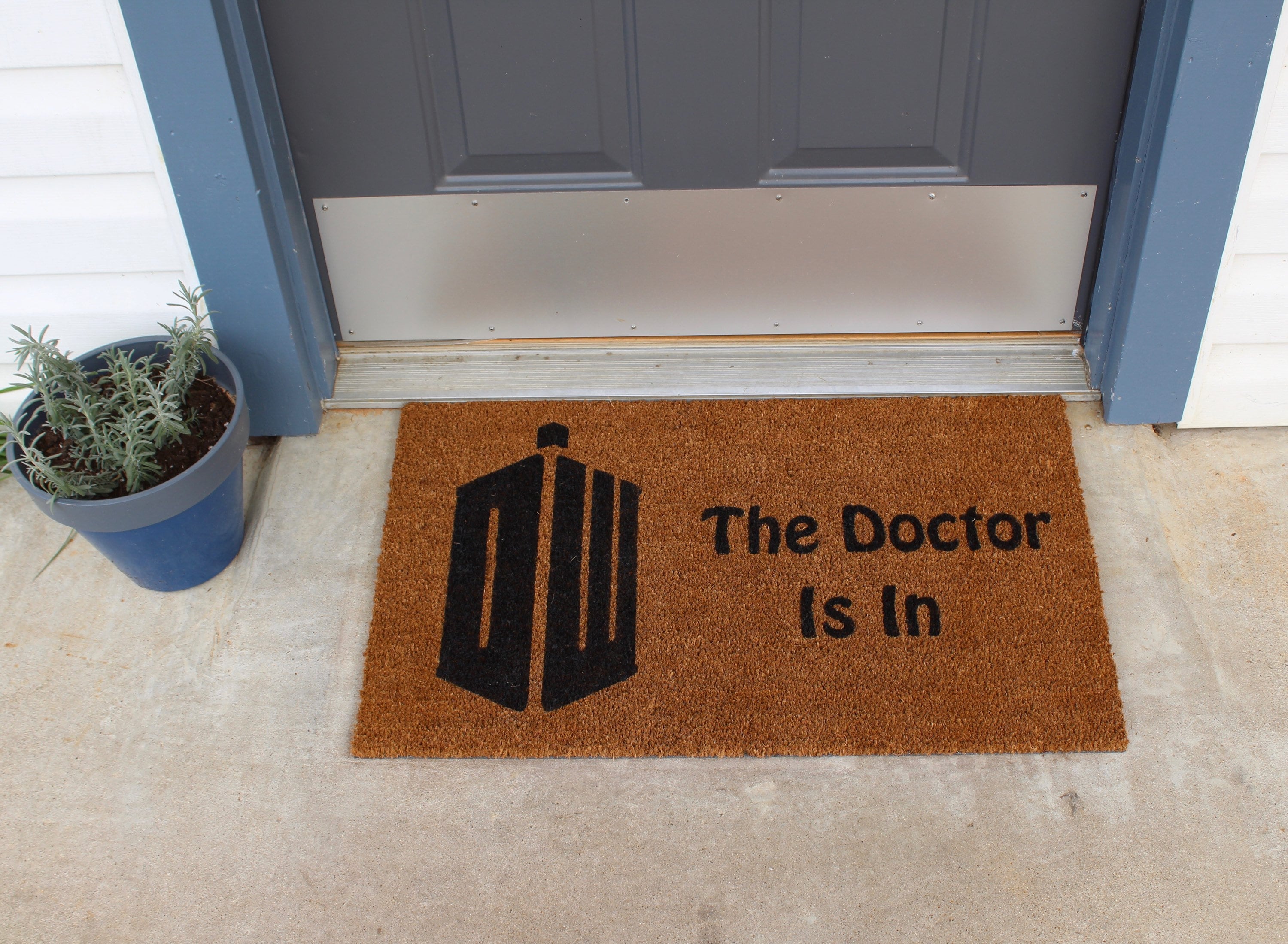 Doctor Who Doormat the Doctor is in Welcome Mat | Etsy