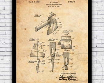 Axe Blueprint | Etsy