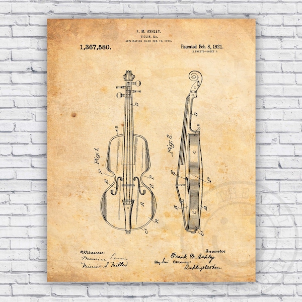 Violin Blueprint - Etsy