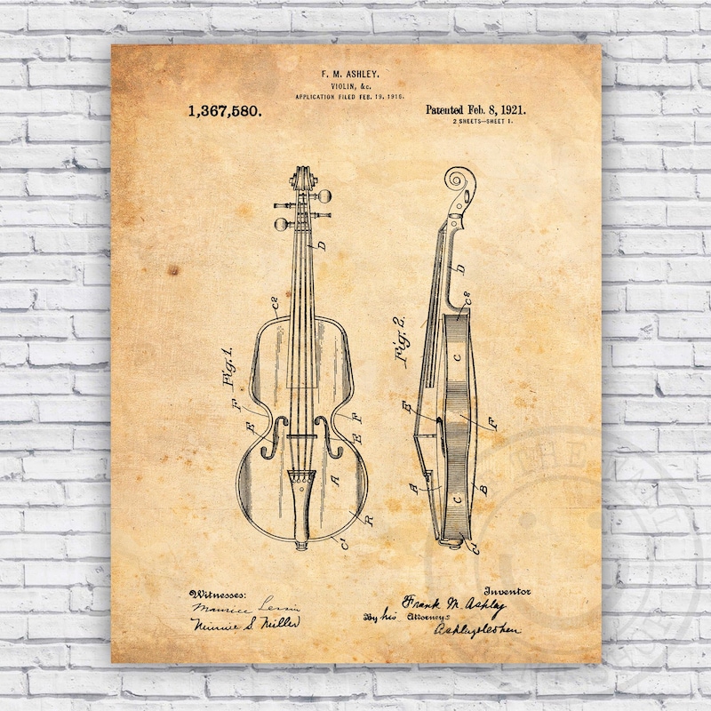 Violin Blueprint - Etsy