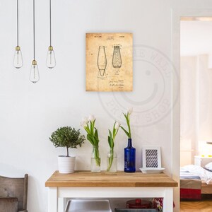 Lava Lamp 1960s Hippie Era Patent Blueprint - Wall Art Print Decor ...