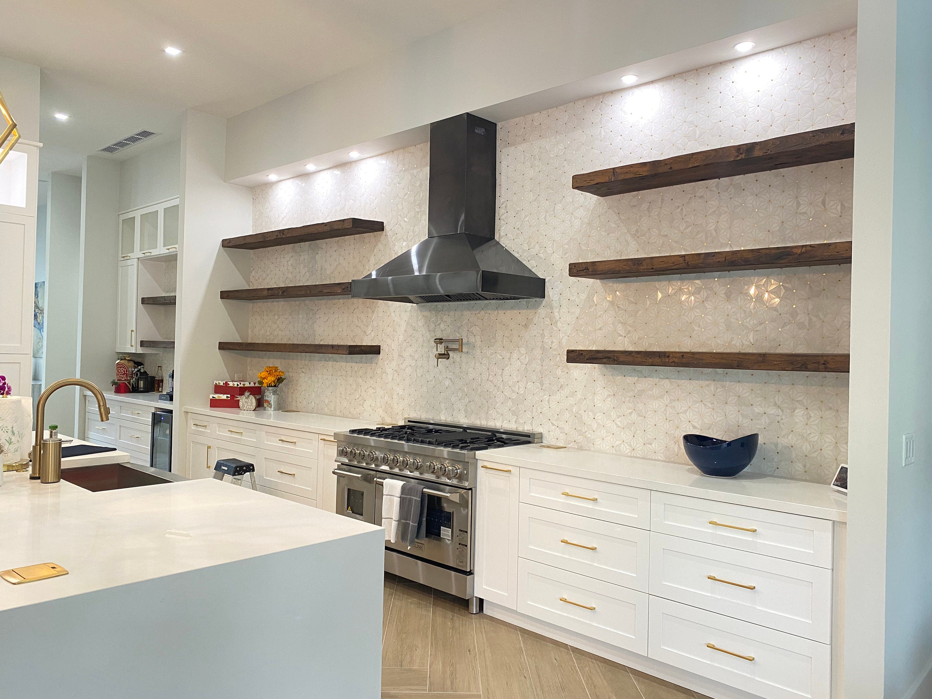 Matte Distressed Floating Shelf - Etsy