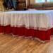 Mexican Style 2 Layer Table Skirtfiestaredwhitelace - Etsy