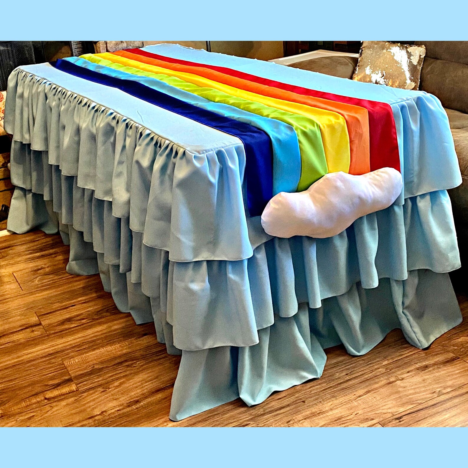 Rainbow Runners With Clouds - Etsy
