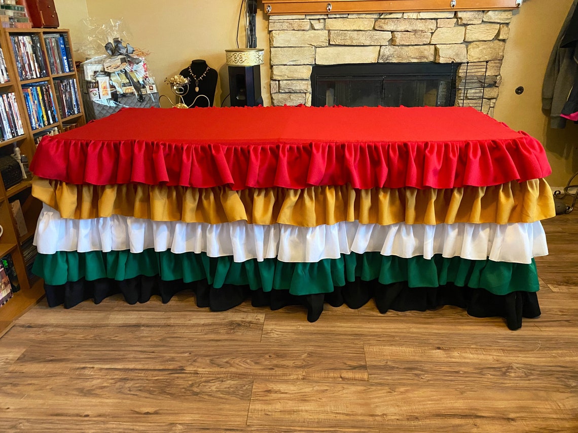 5 Layer Ruffled Table Skirt| Candy Table - Etsy