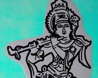Krishna Car Sticker - Etsy