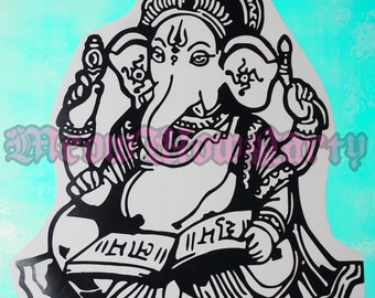 Ganesha Car Sticker - Etsy