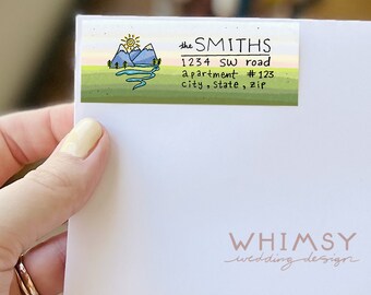 Wedding Return Label Design - Etsy