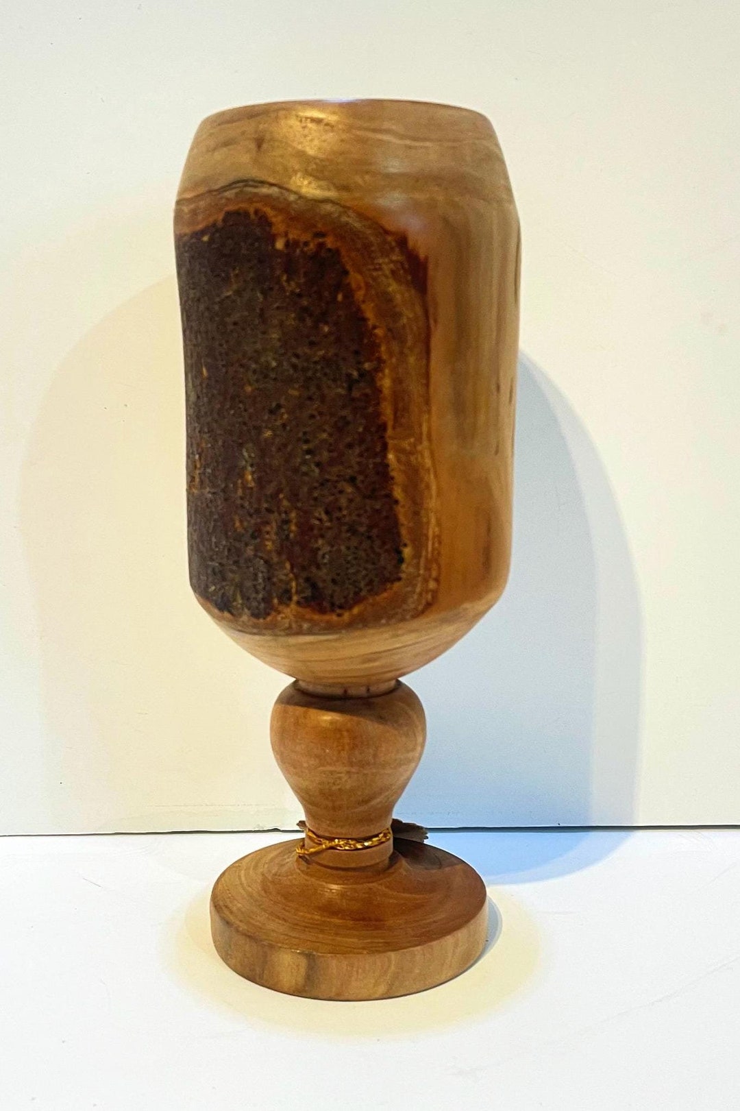 Live Edge, Turned Wooden Goblet (D) - Etsy