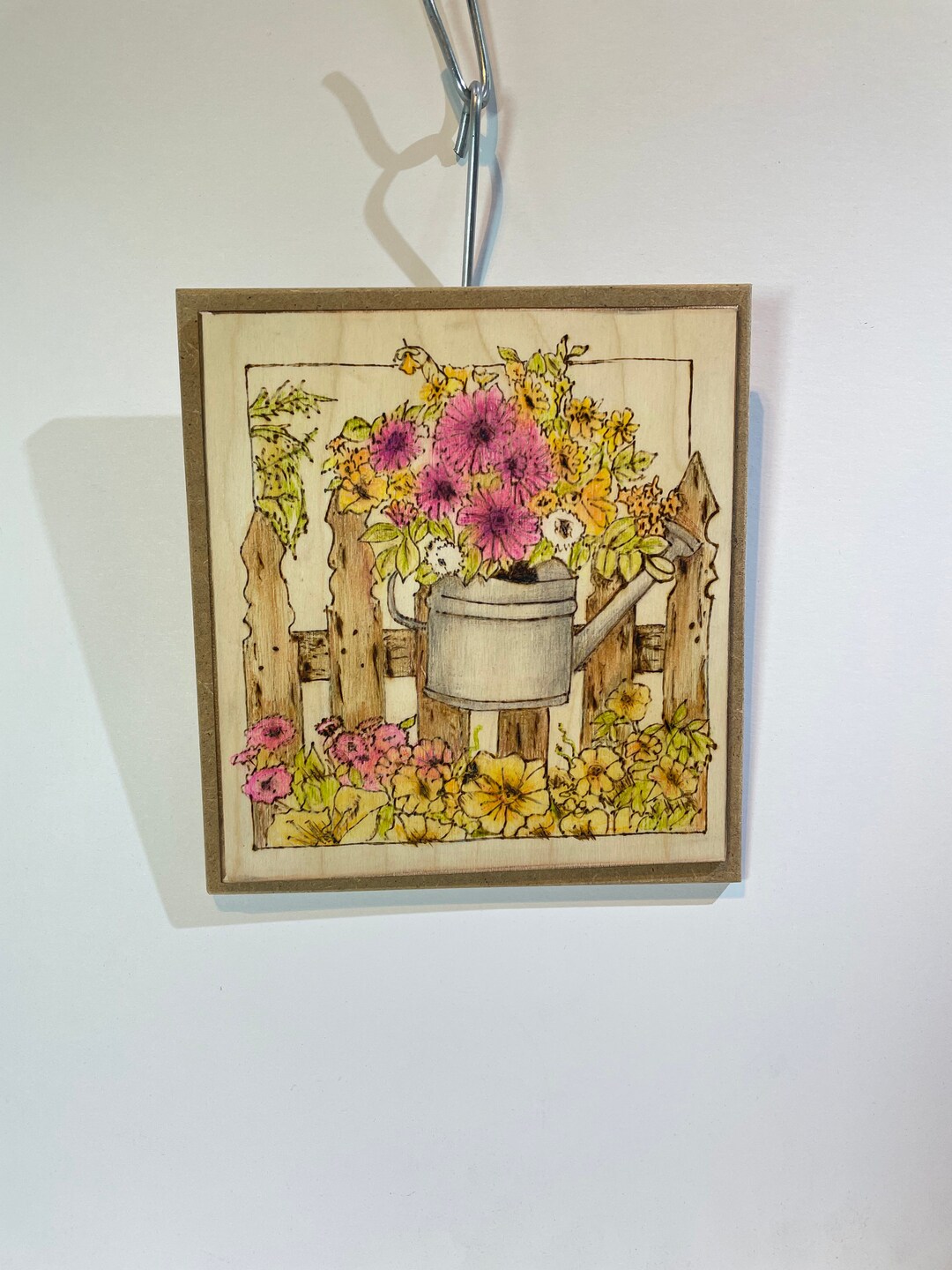 Original Art. Garden Fence. Pyrography. (B) - Etsy