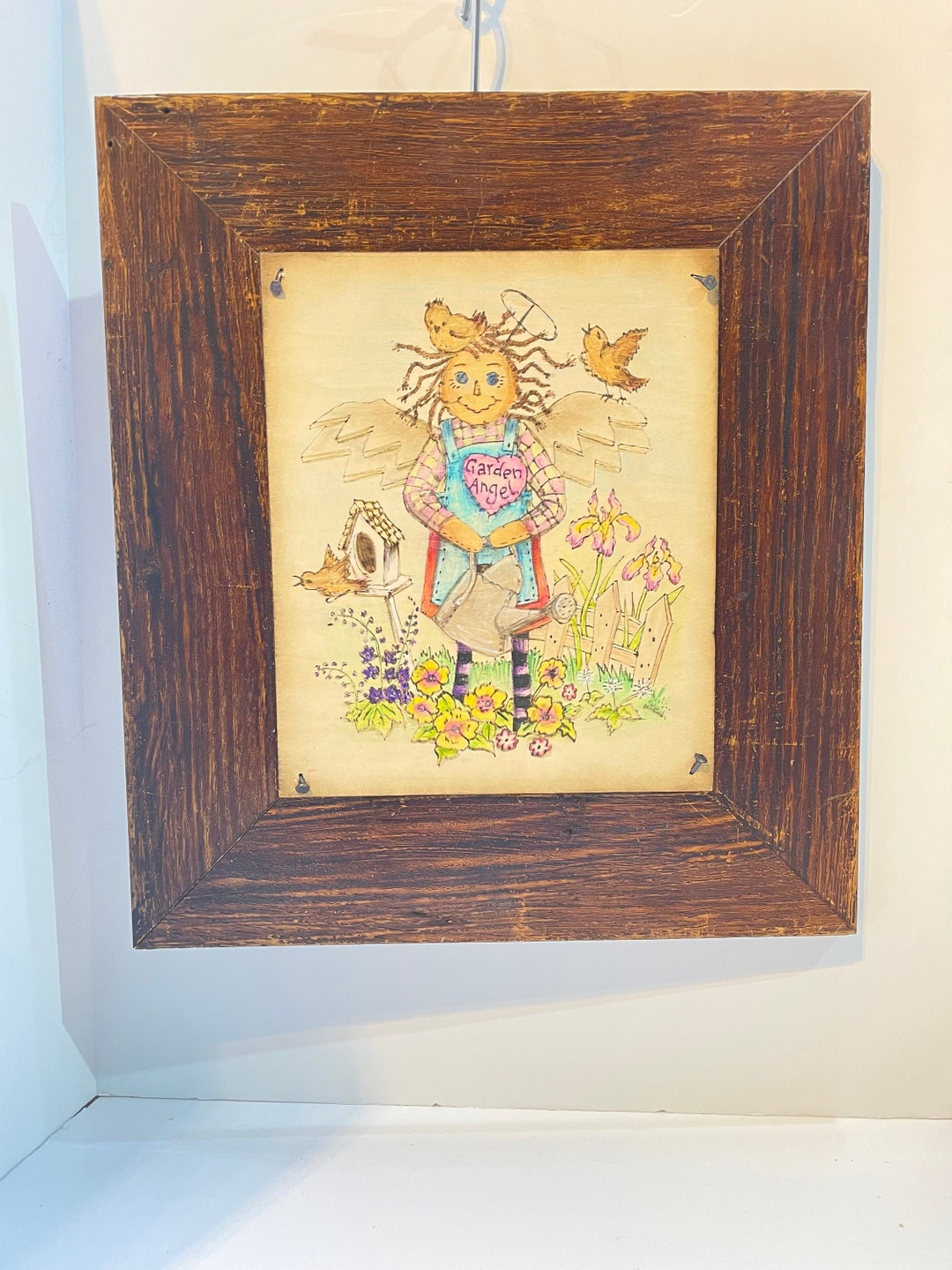 The Garden Angel. Pyrography. I - Etsy