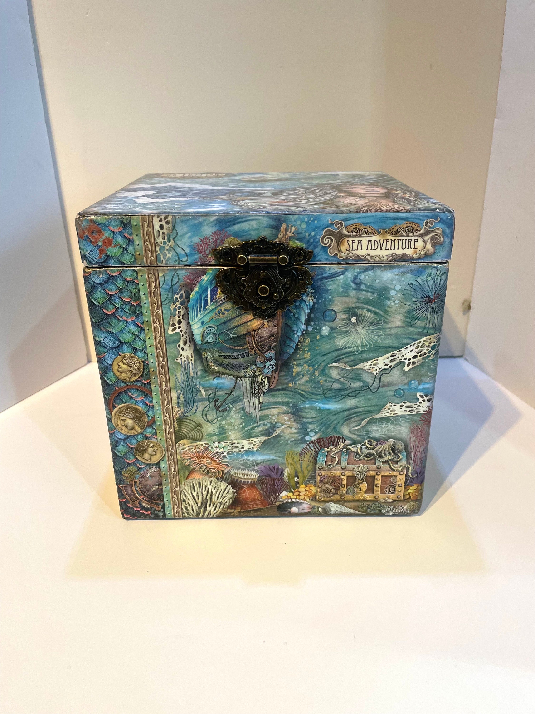 Mermaid and Undersea Themed Decorative Box N - Etsy