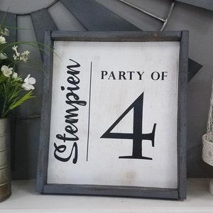 Family Sign, Name Sign, Part of 4 Sign - Etsy