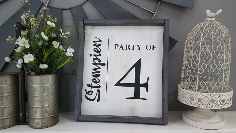 Family Sign, Name Sign, Part of 4 Sign - Etsy