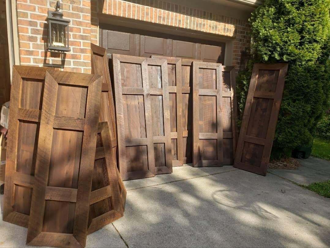 Reclaimed Barn Wood Shutters Custom Made Exterior Window Shutters ...