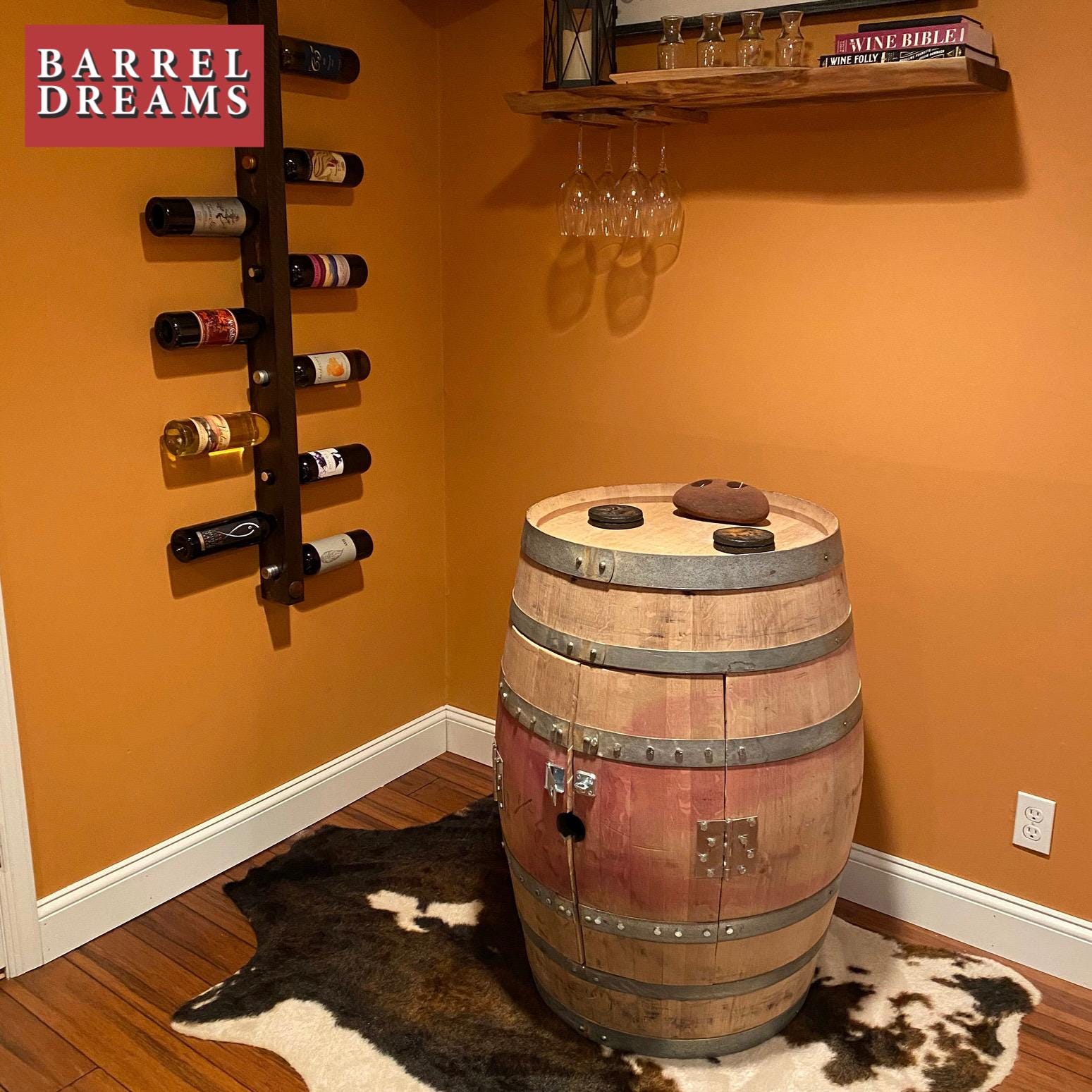 Wine Barrel Storage Cabinet - Etsy