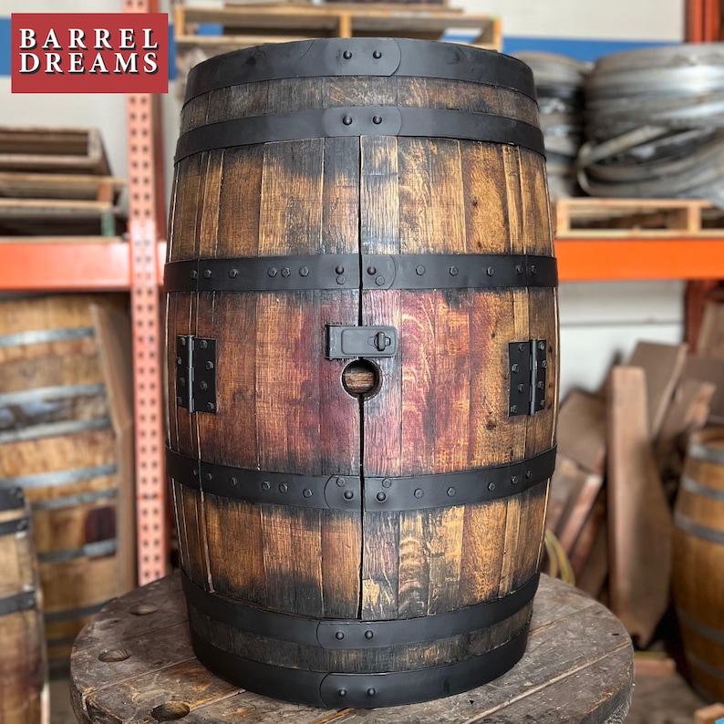 Wine Barrel Storage Cabinet - Etsy