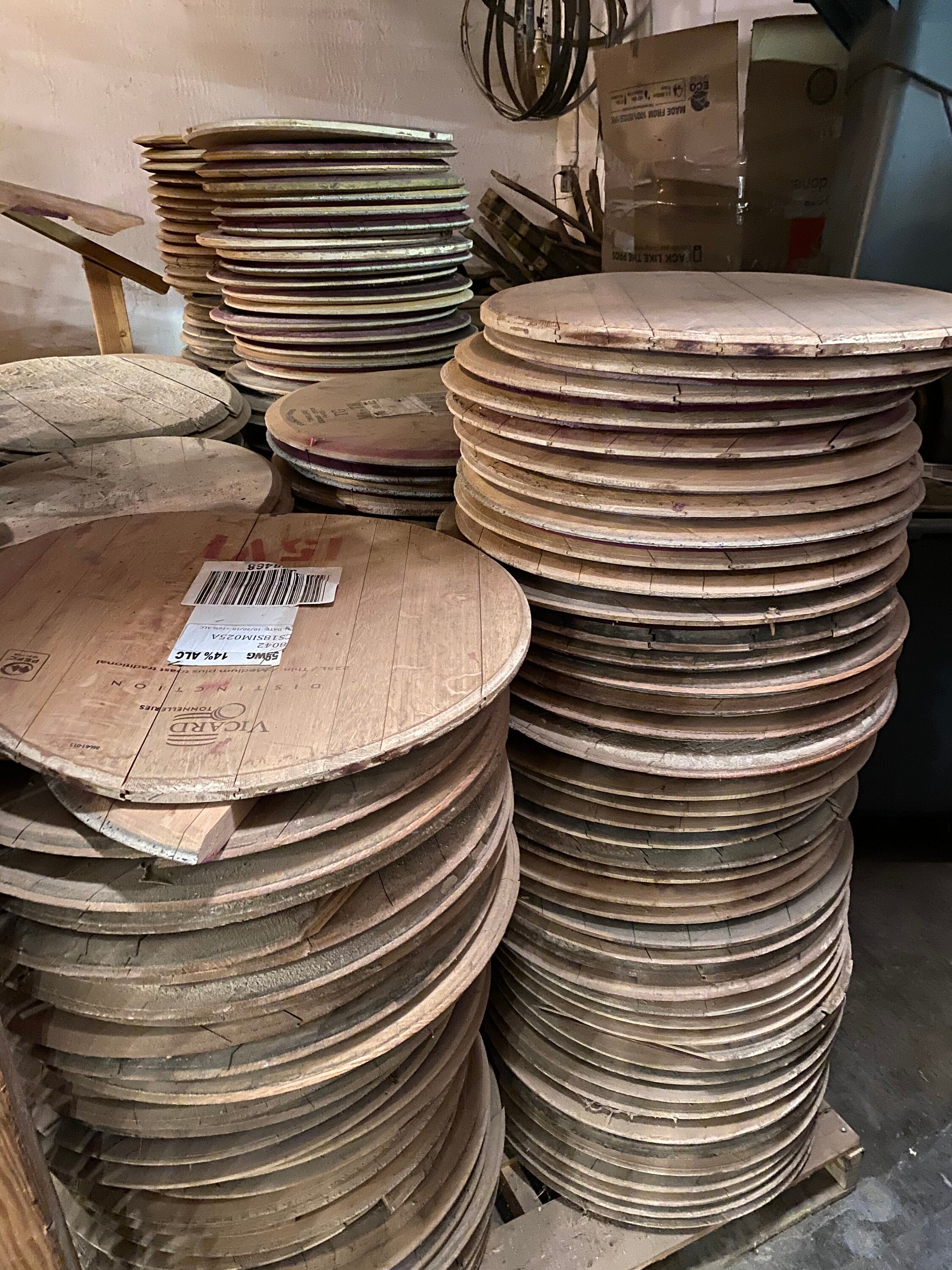 Wine Barrel Side Table Kit - Etsy