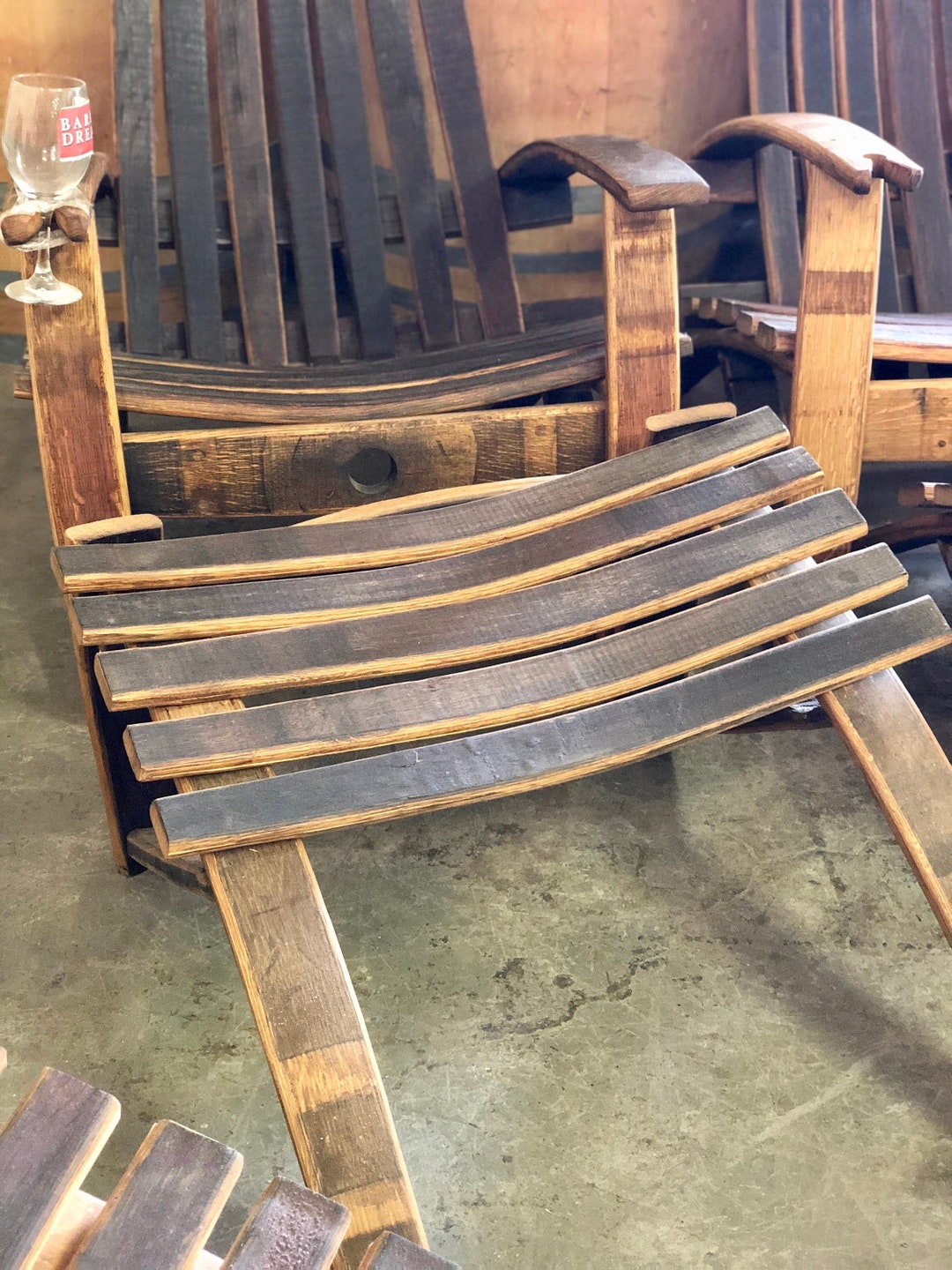 Wine Barrel Ottoman - Etsy