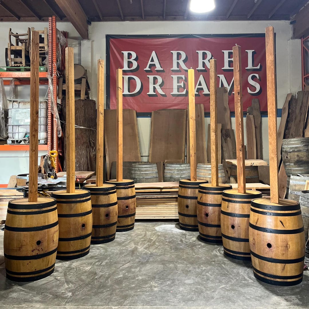 Wine Barrel Post Lighting - Etsy