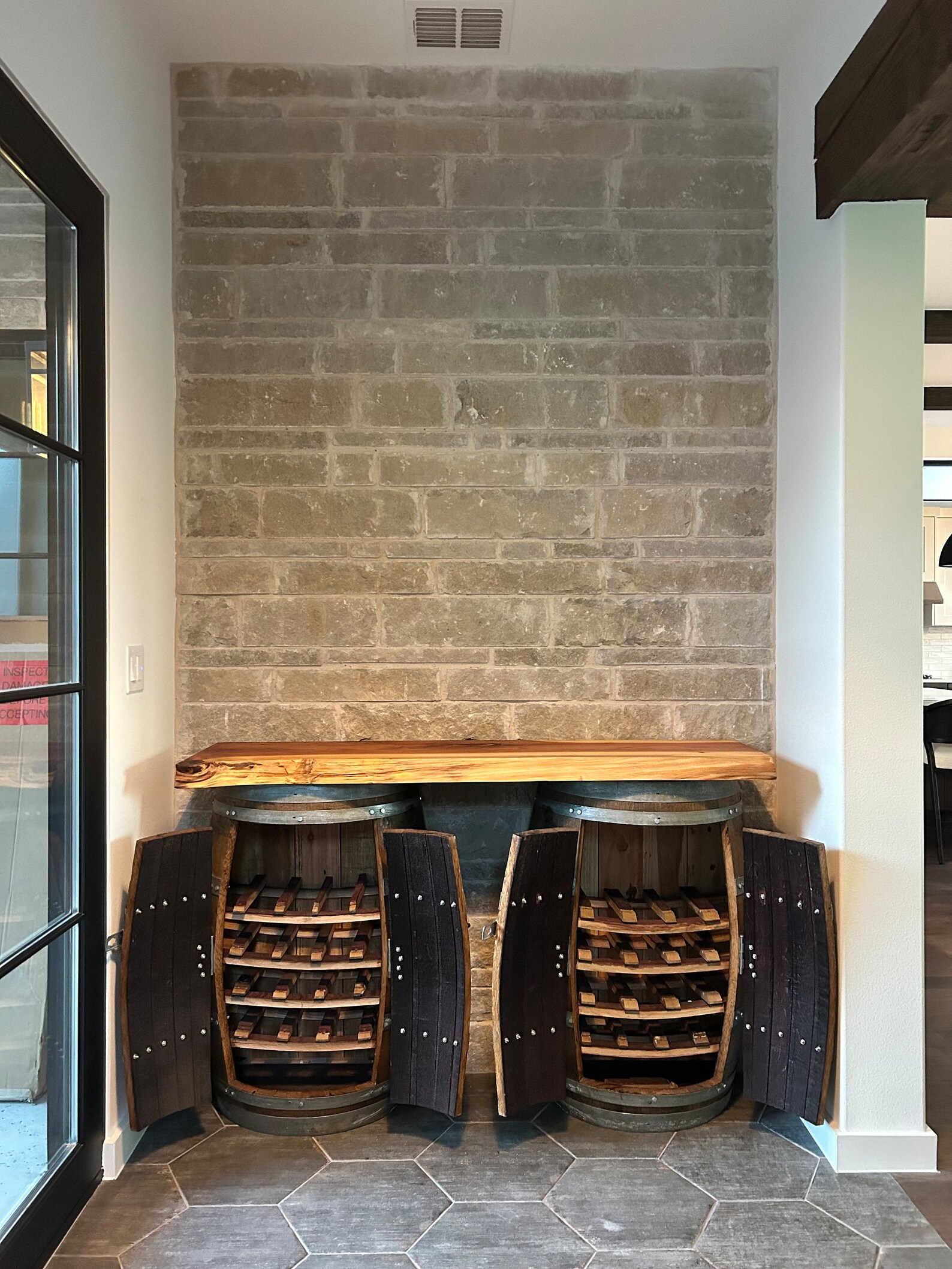 1/2 Storage Cabinet Barrel Bar - Etsy