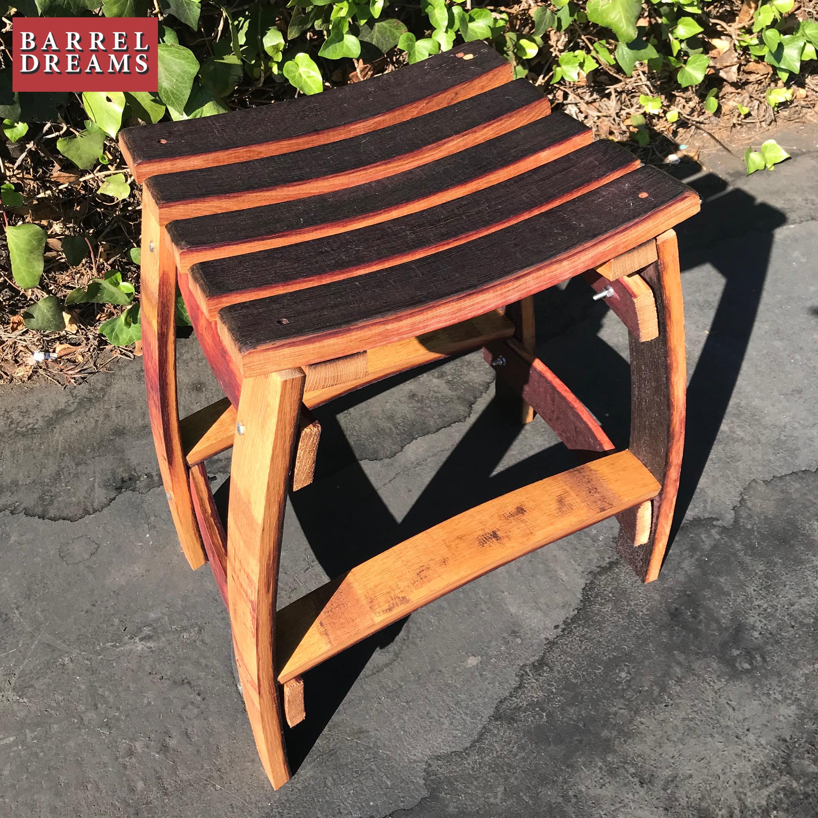Wine Barrel Stool - Etsy