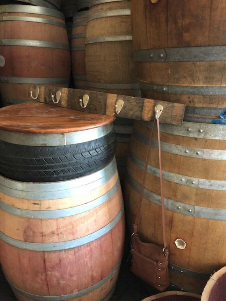 Wine Barrel Stave Coat Rack | Etsy