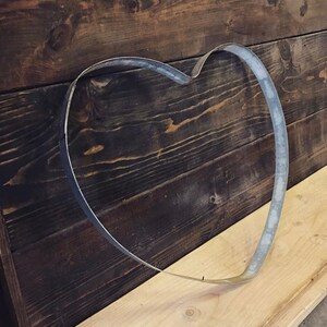 Heart Shaped Metal Hoop - Etsy