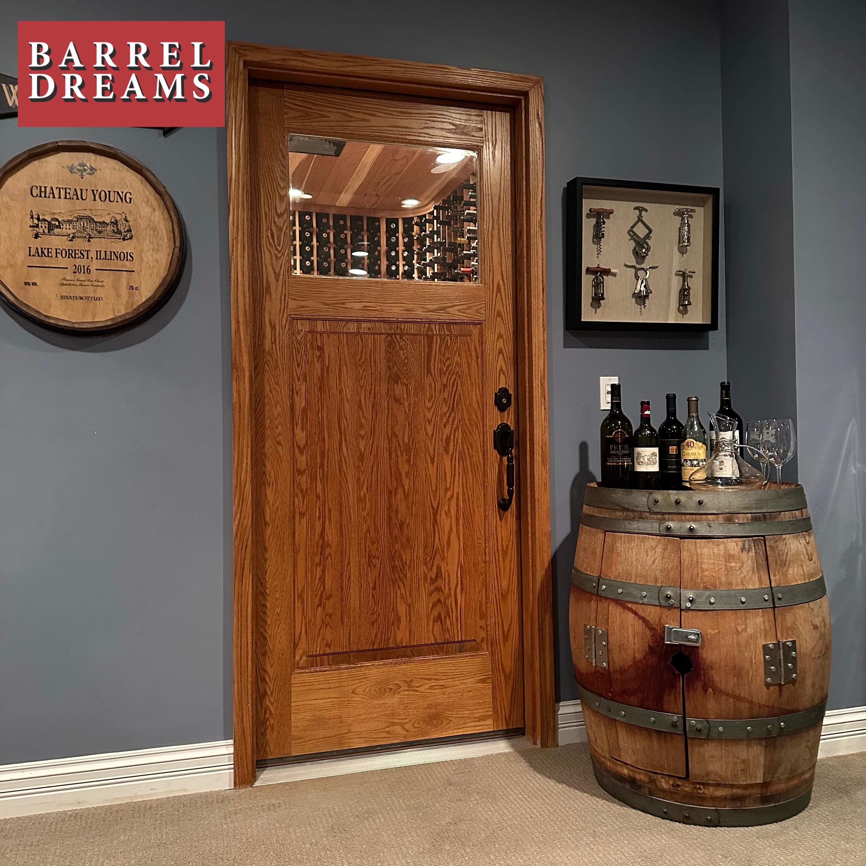 Wine Barrel Storage Cabinet - Etsy