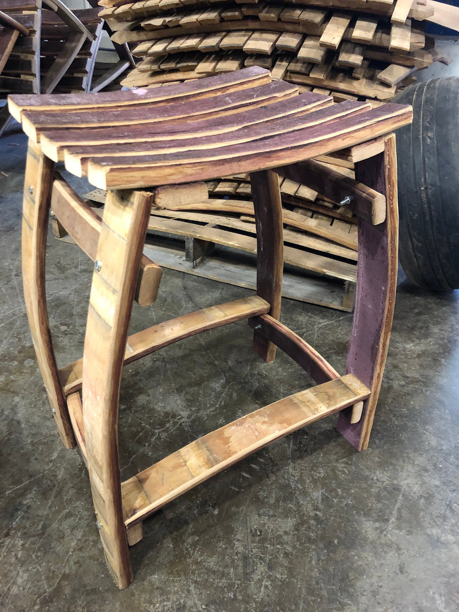 Wine Barrel Stool Kit - Etsy