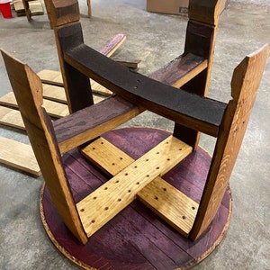 Wine Barrel Side Table Kit - Etsy