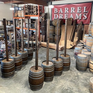 Wine Barrel Post Lighting - Etsy