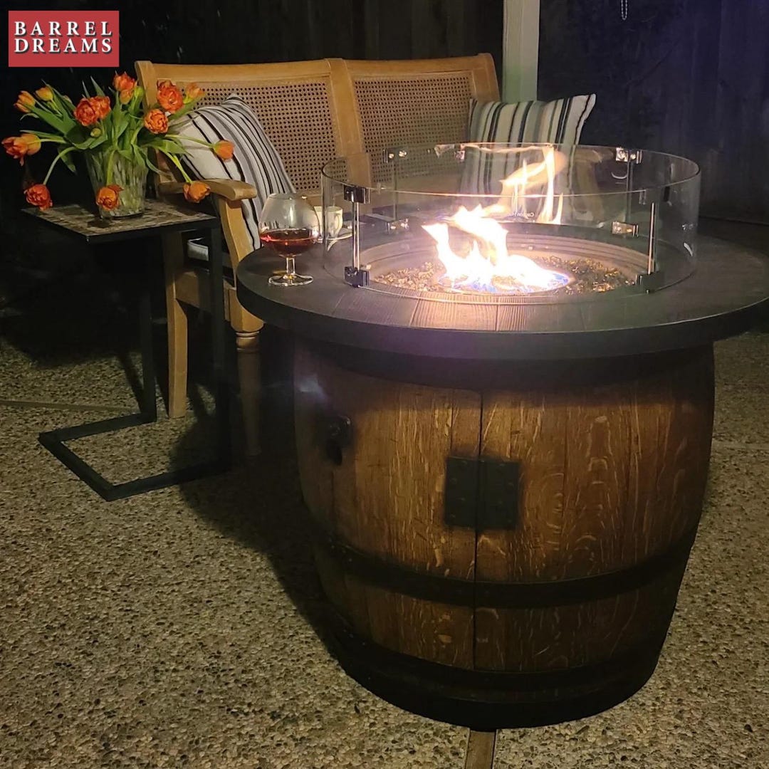 Wine Barrel Fire Pit - Etsy